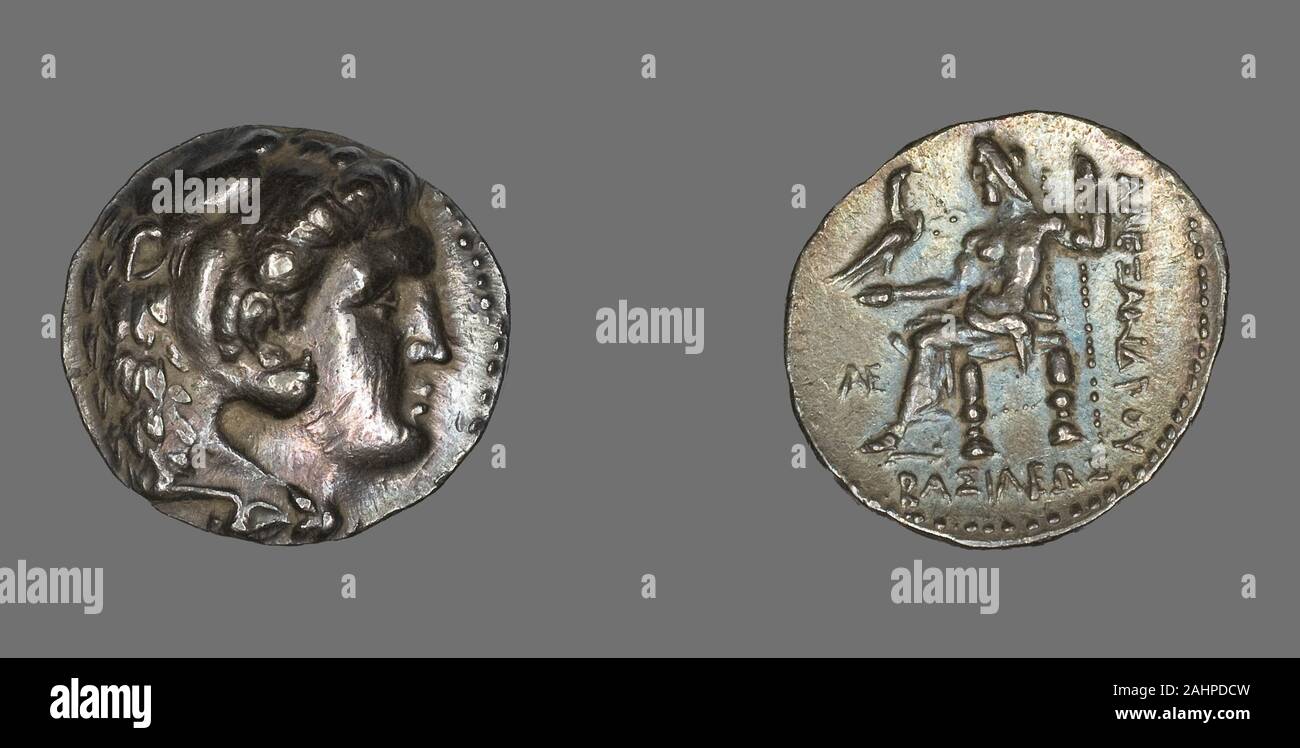 Ancient Greek. Tetradrachm (Coin) Portraying Alexander the Great as ...