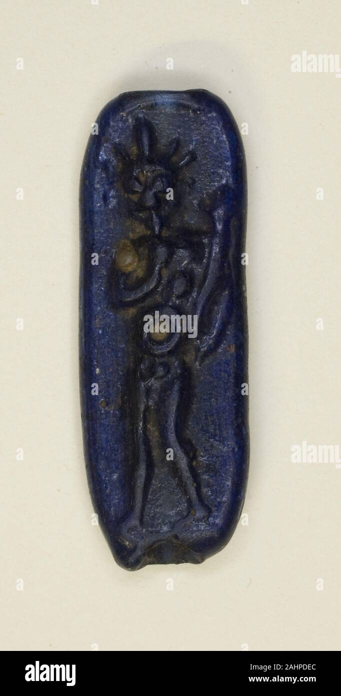 Ancient Egyptian. Amulet of the God Harpocrates or Horus-Helios with ...