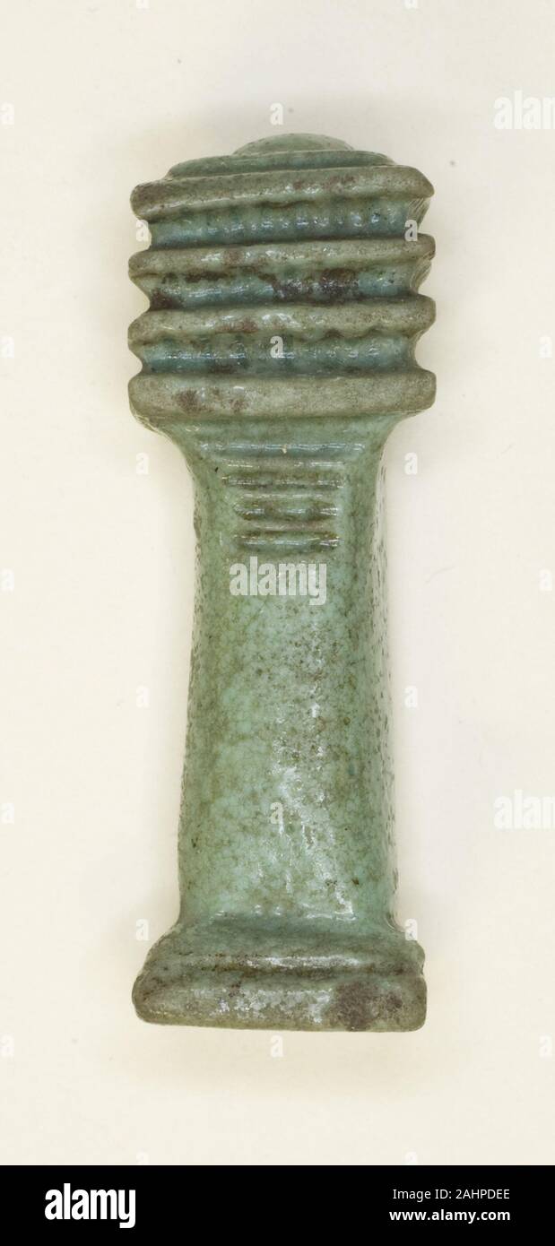 Ancient Egyptian. Amulet of a Djed Pillar. 1100 BC–601 BC. Egypt ...
