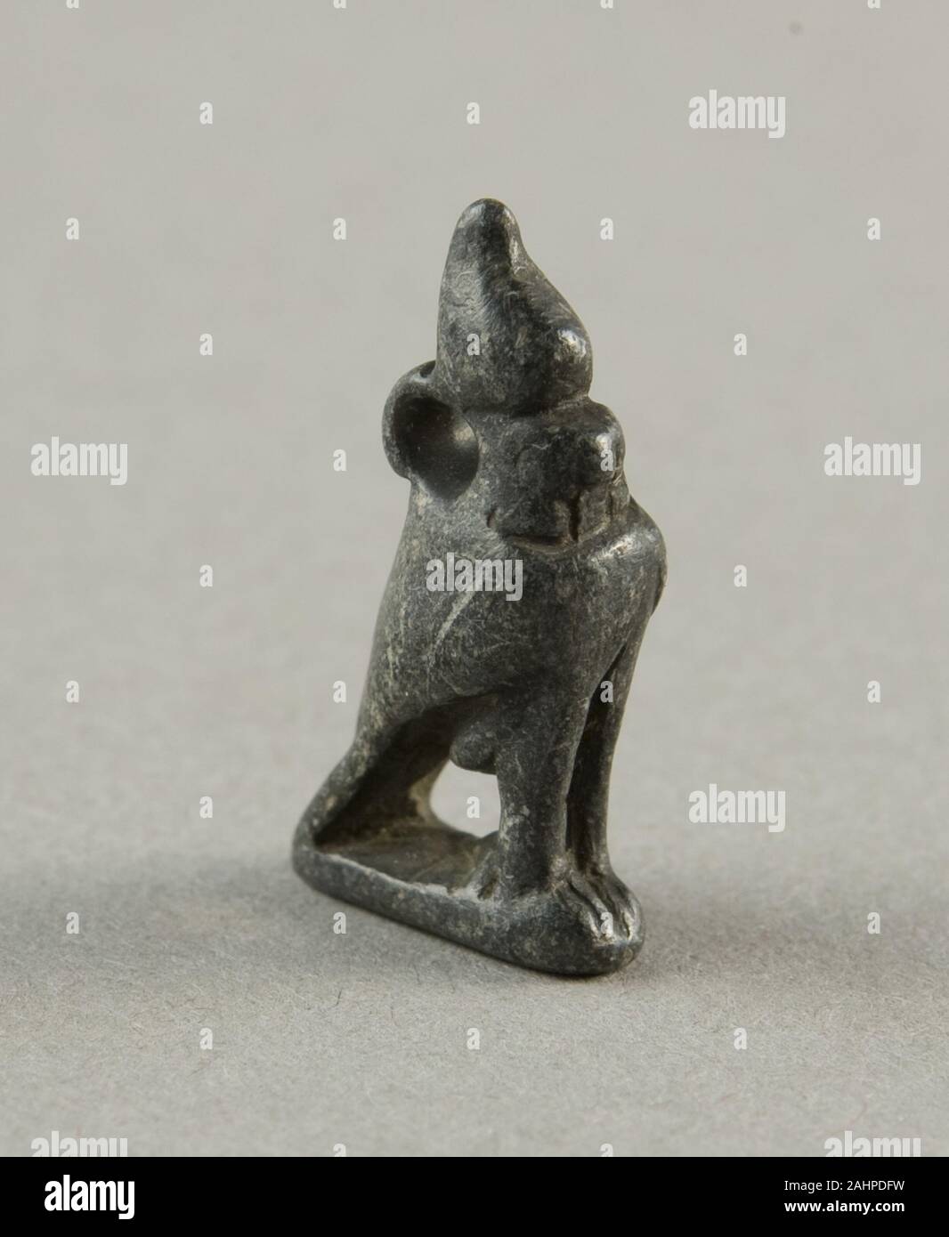 Ancient Egyptian. Amulet of the God Horus as a Falcon with Double Crown ...