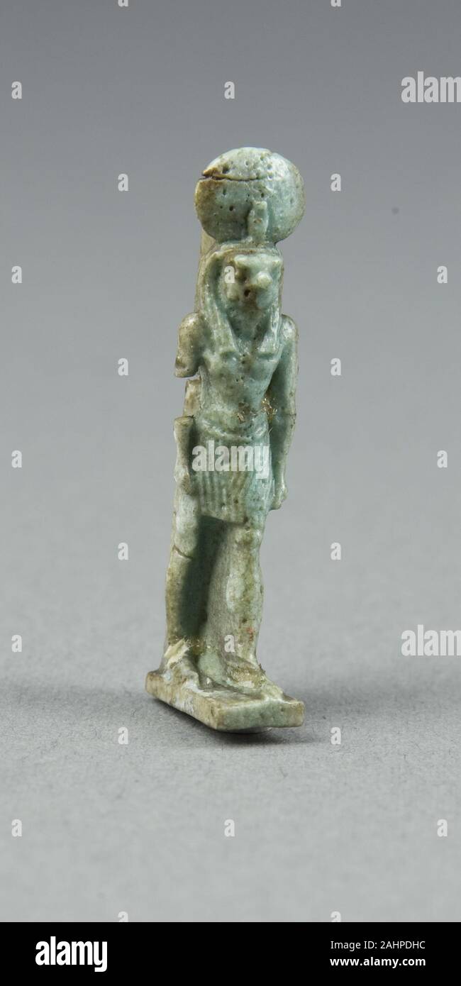 Ancient Egyptian. Amulet of the God Re-Horakhty. 1069 BC–664 BC. Egypt ...