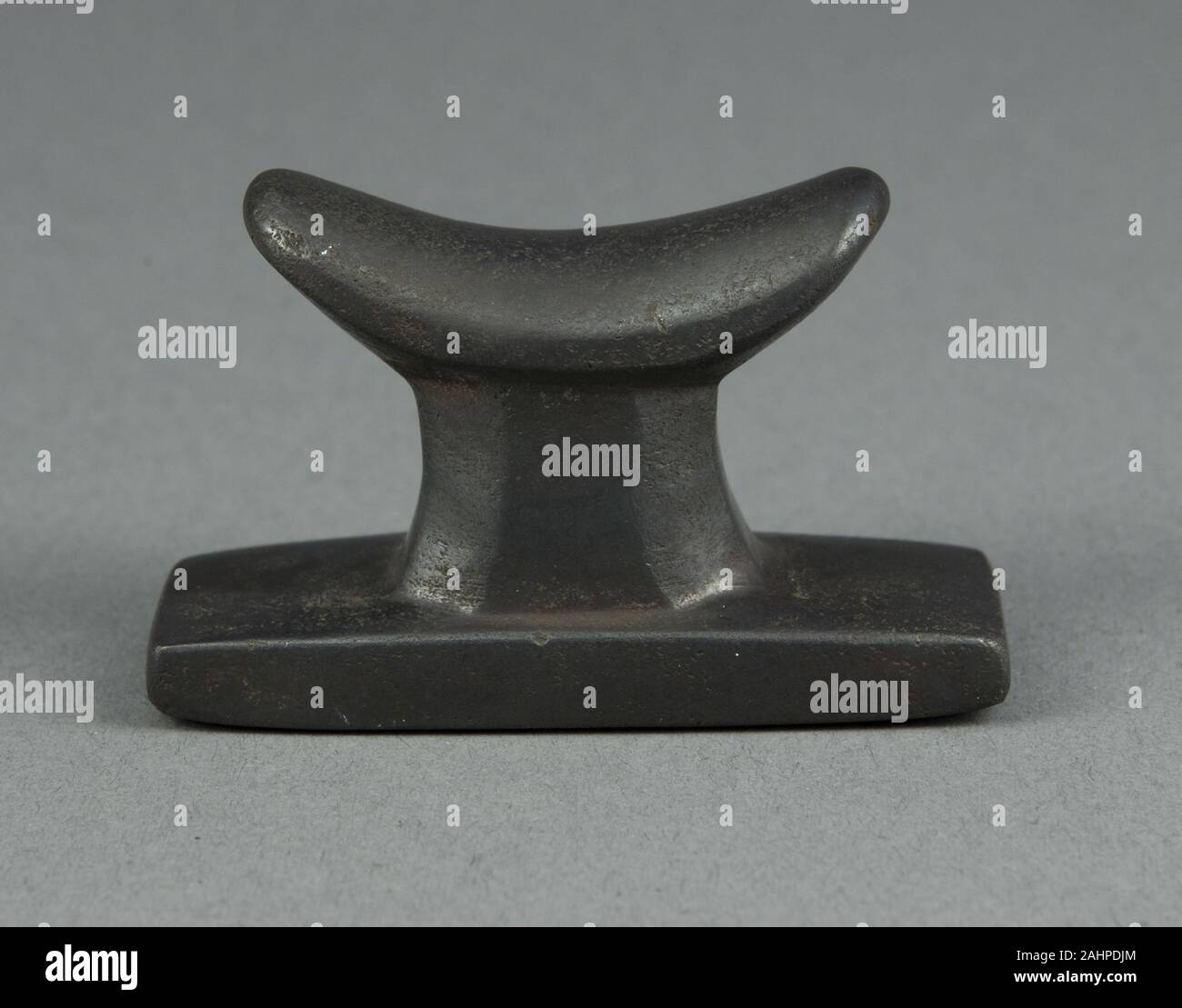 Ancient Egyptian. Amulet of a Headrest. 700 BC–1 BC. Egypt. Hematite ...