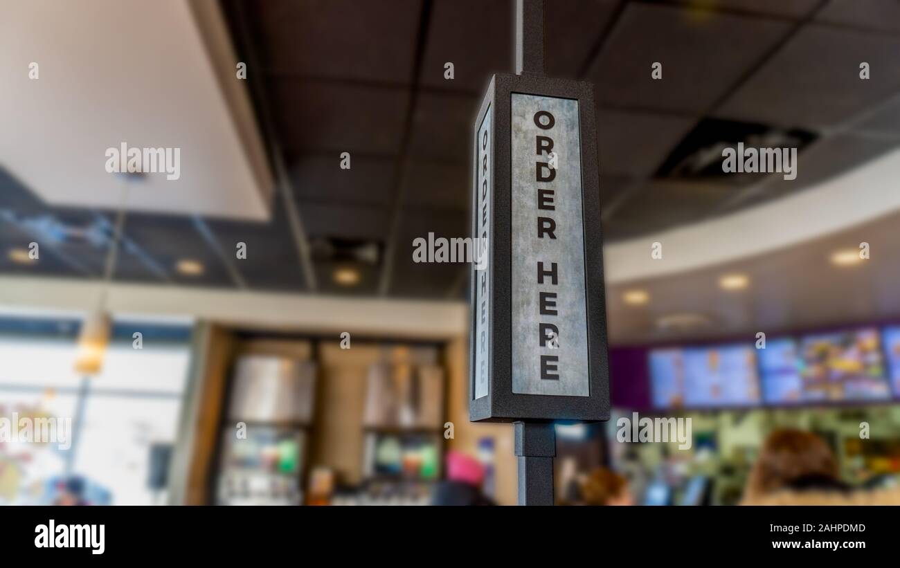 Fast food counter order hi-res stock photography and images - Alamy