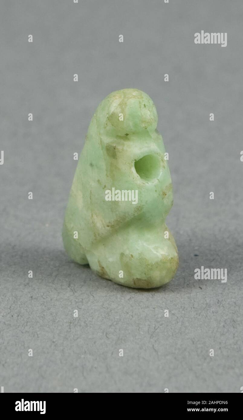 Ancient Egyptian. Amulet of a Falcon. 2160 BC–1650 BC. Egypt. Green ...