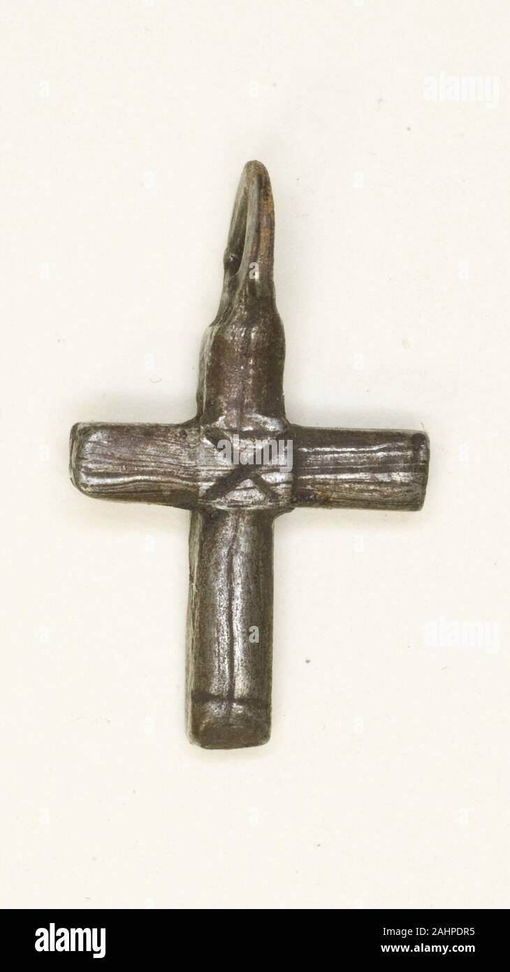 Byzantine. Amulet of a Cross. 301 AD–700 AD. Egypt. Silver Stock Photo ...