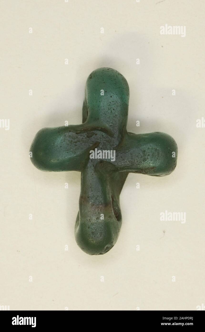 Byzantine. Amulet of a Cross. 300 AD–400 AD. Egypt. Glass Stock Photo ...