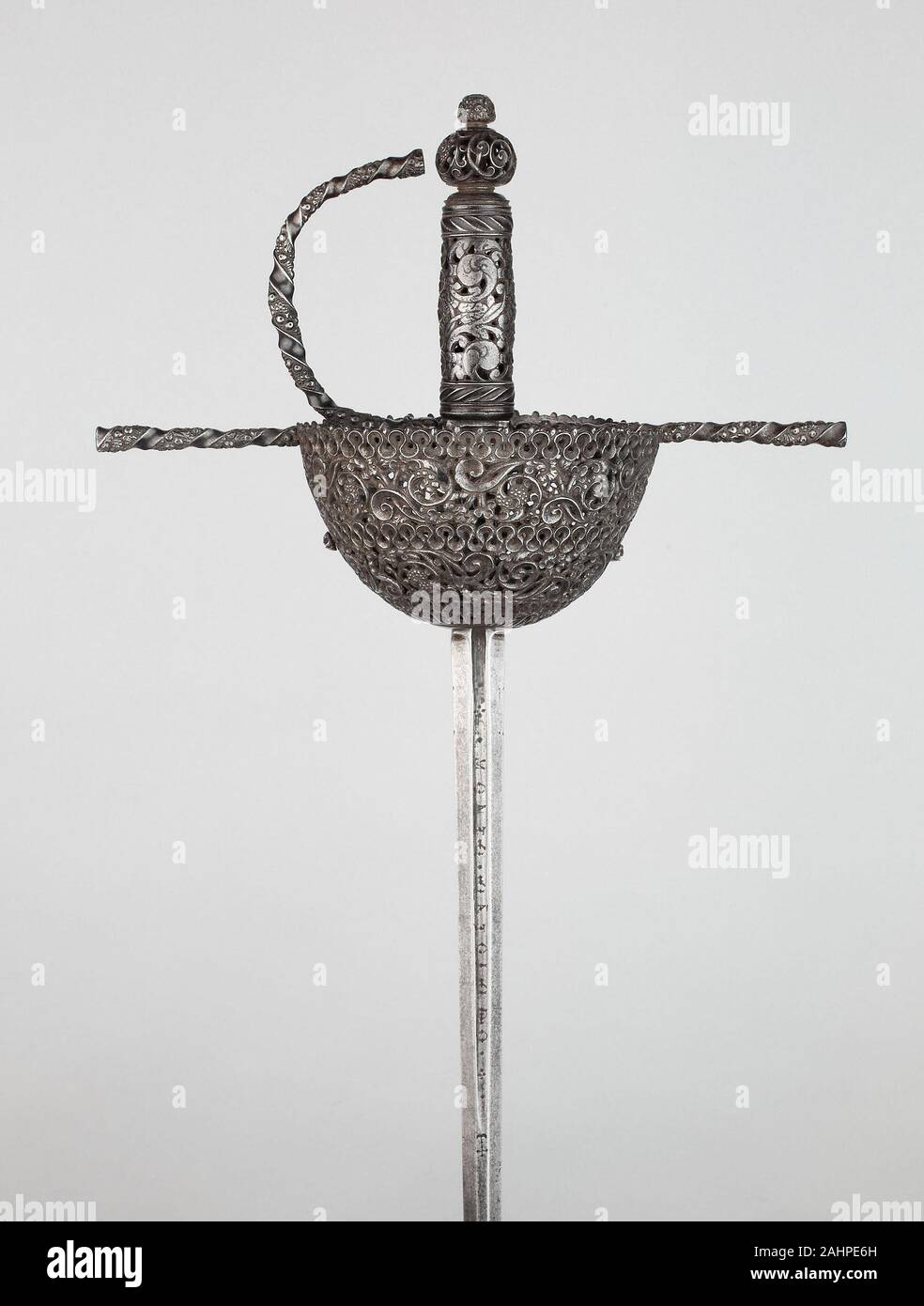 Cup-Hilted Rapier. 1660–1700. Italy. Steel, iron, brass, and gilding ...