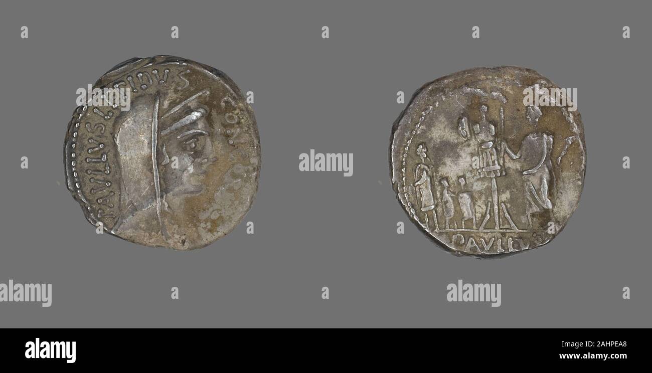 Ancient Roman. Denarius (Coin) Depicting Concordia. 62 BC. Roman Empire ...