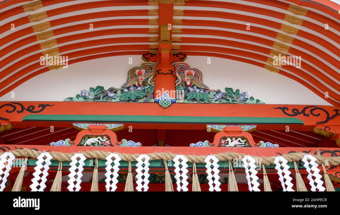 the inner haiden at fushimi inari shrine in kyoto Stock Photo - Alamy