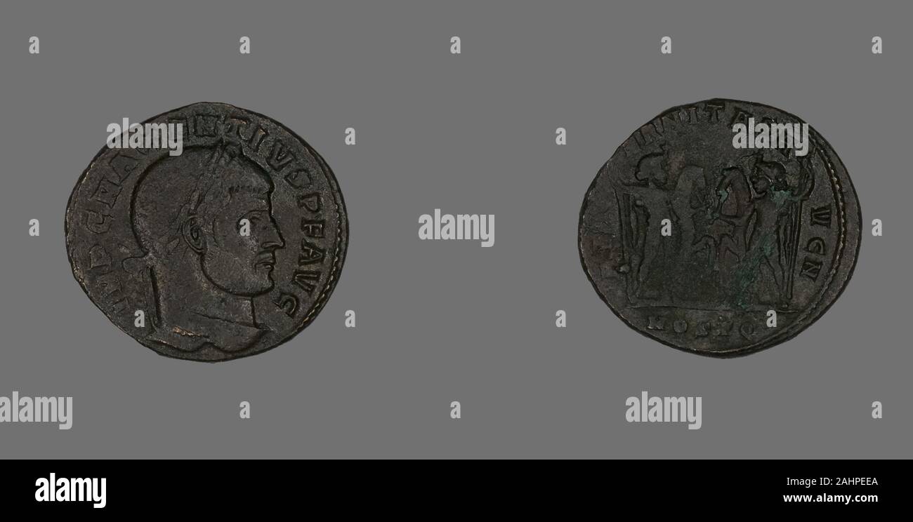 Ancient Roman. Follis (Coin) Portraying Emperor Maxentius. 309 AD–312 ...