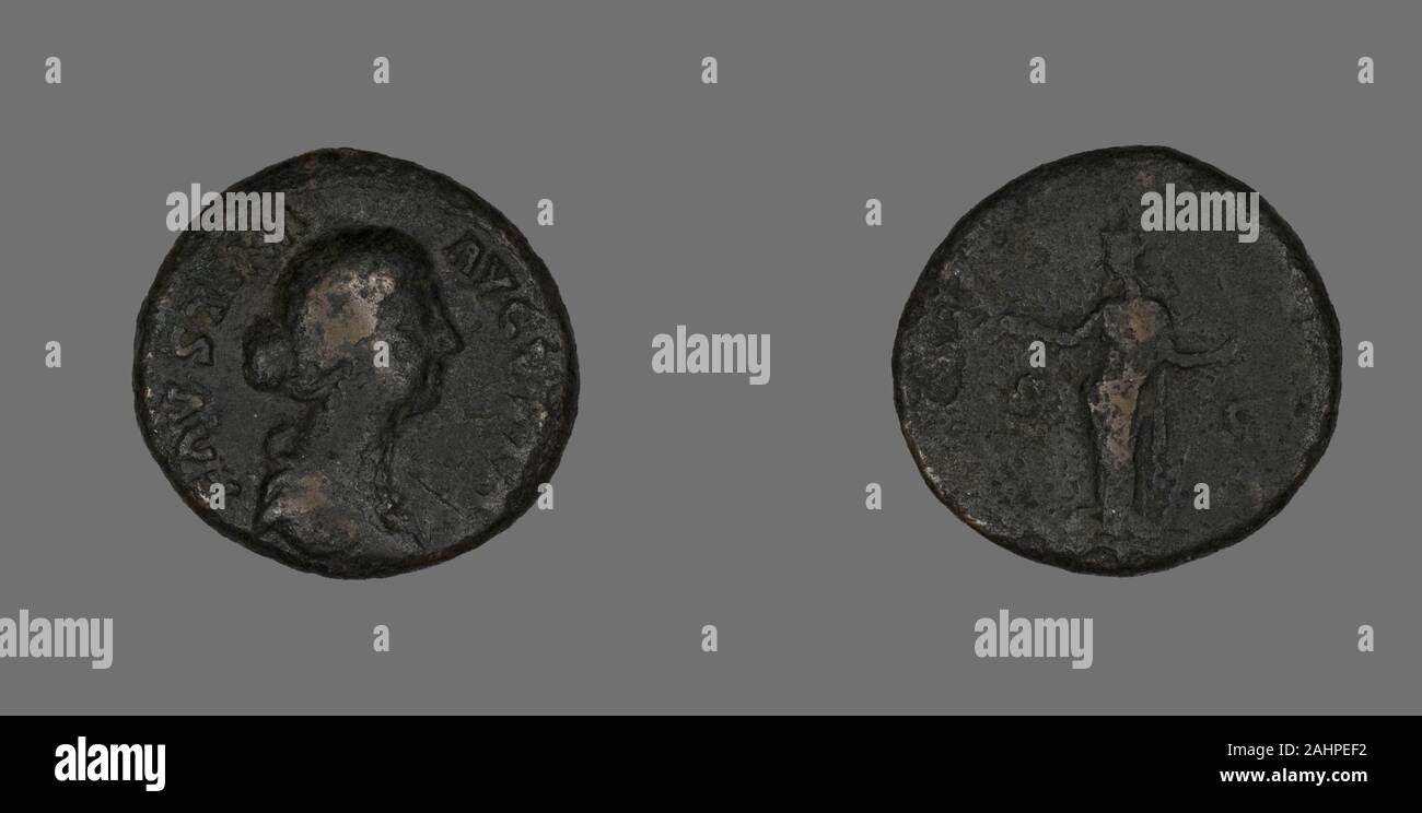 Ancient Roman. As (Coin) Portraying Empress Faustina. 161 AD–176 AD ...