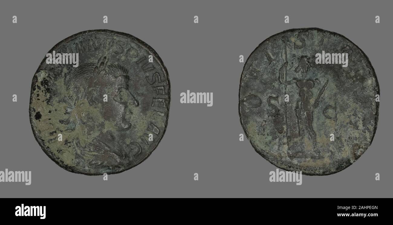 Ancient Roman. Sestertius (Coin) Portraying Emperor Gordianus. 238 AD ...