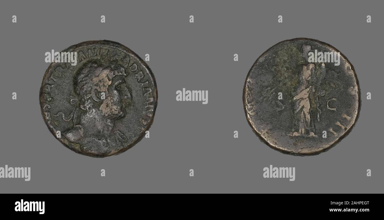 Ancient Roman. As (Coin) Portraying Emperor Hadrian. 119 AD–125 AD ...