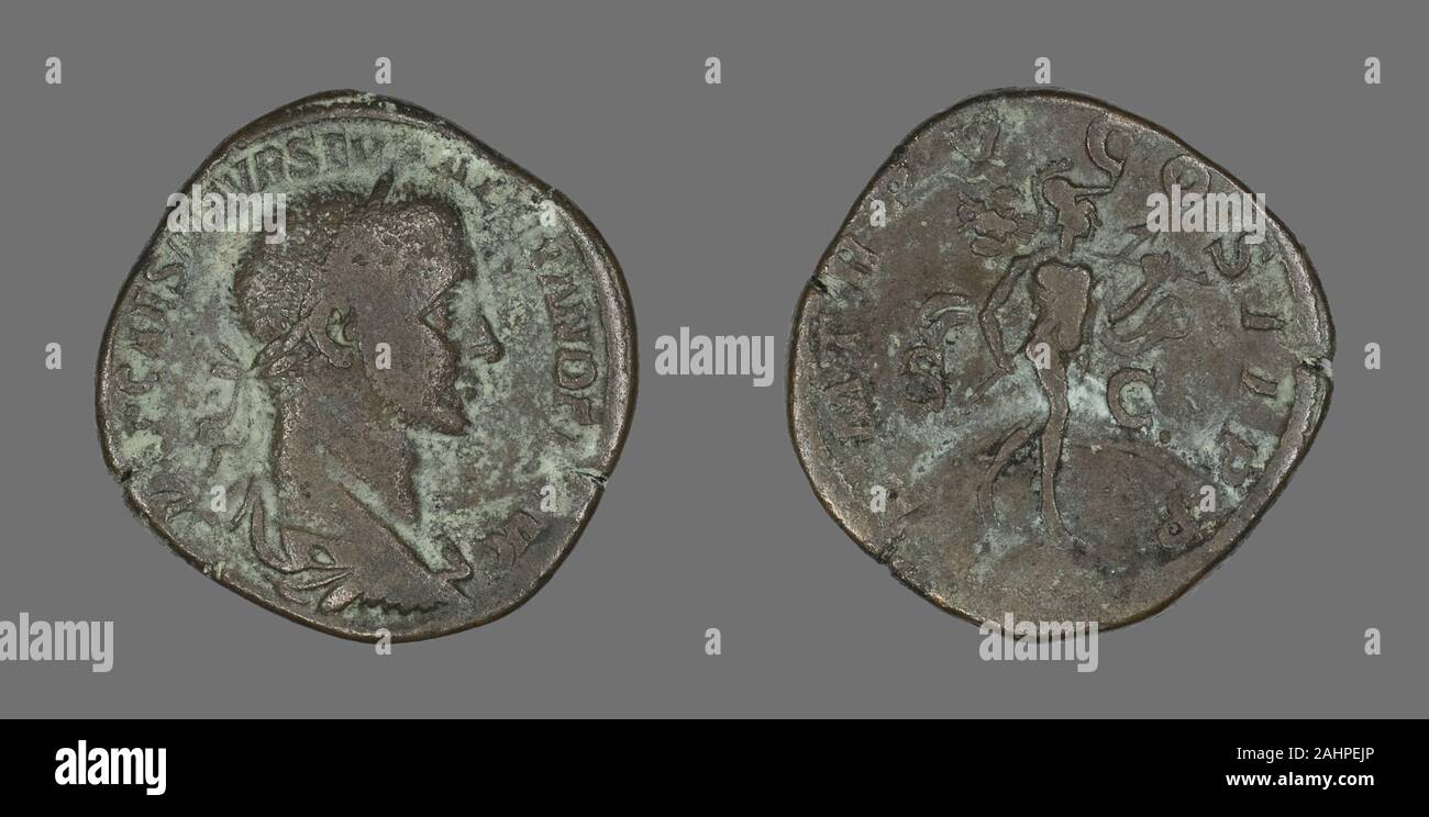 Ancient Roman. Sestertius (Coin) Portraying Emperor Severus Alexander ...