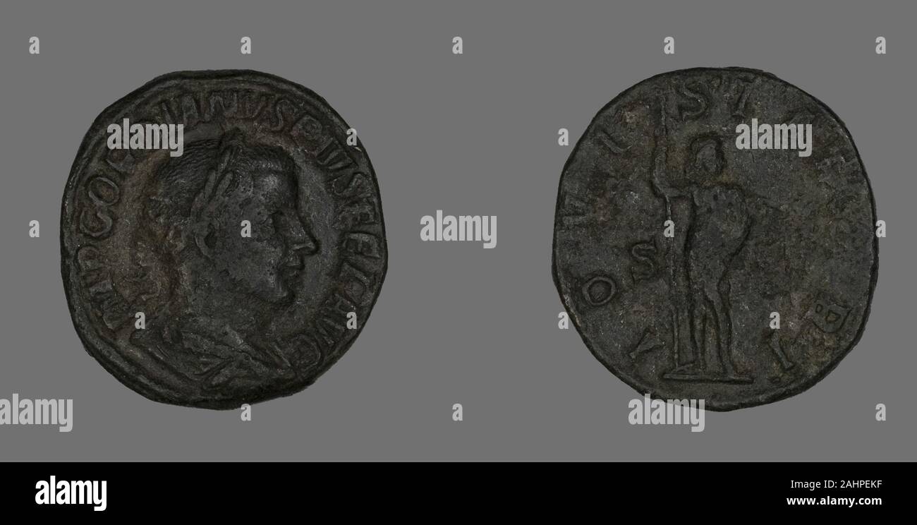 Ancient Roman. Sestertius (Coin) Portraying Emperor Gordianus. 238 AD ...