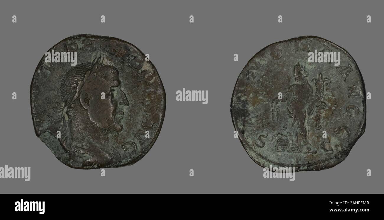 Ancient Roman. Sestertius (Coin) Portraying Philip the Arab. 244 AD–249 ...