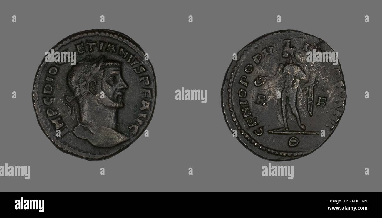 Ancient Roman. Follis (Coin) Portraying Emperor Diocletian. 298 AD–299 ...