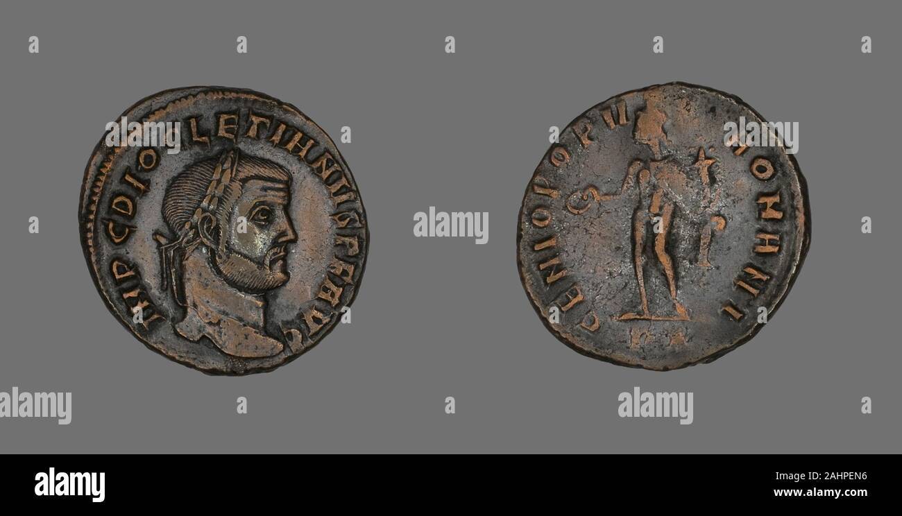 Ancient Roman. Follis (Coin) Portraying Emperor Diocletian. 284 AD–305 ...