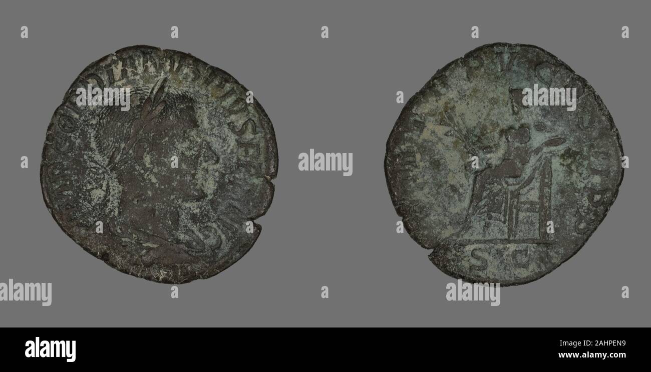 Ancient Roman. Sestertius (Coin) Portraying a Roman Emperor. 238 AD–244 ...