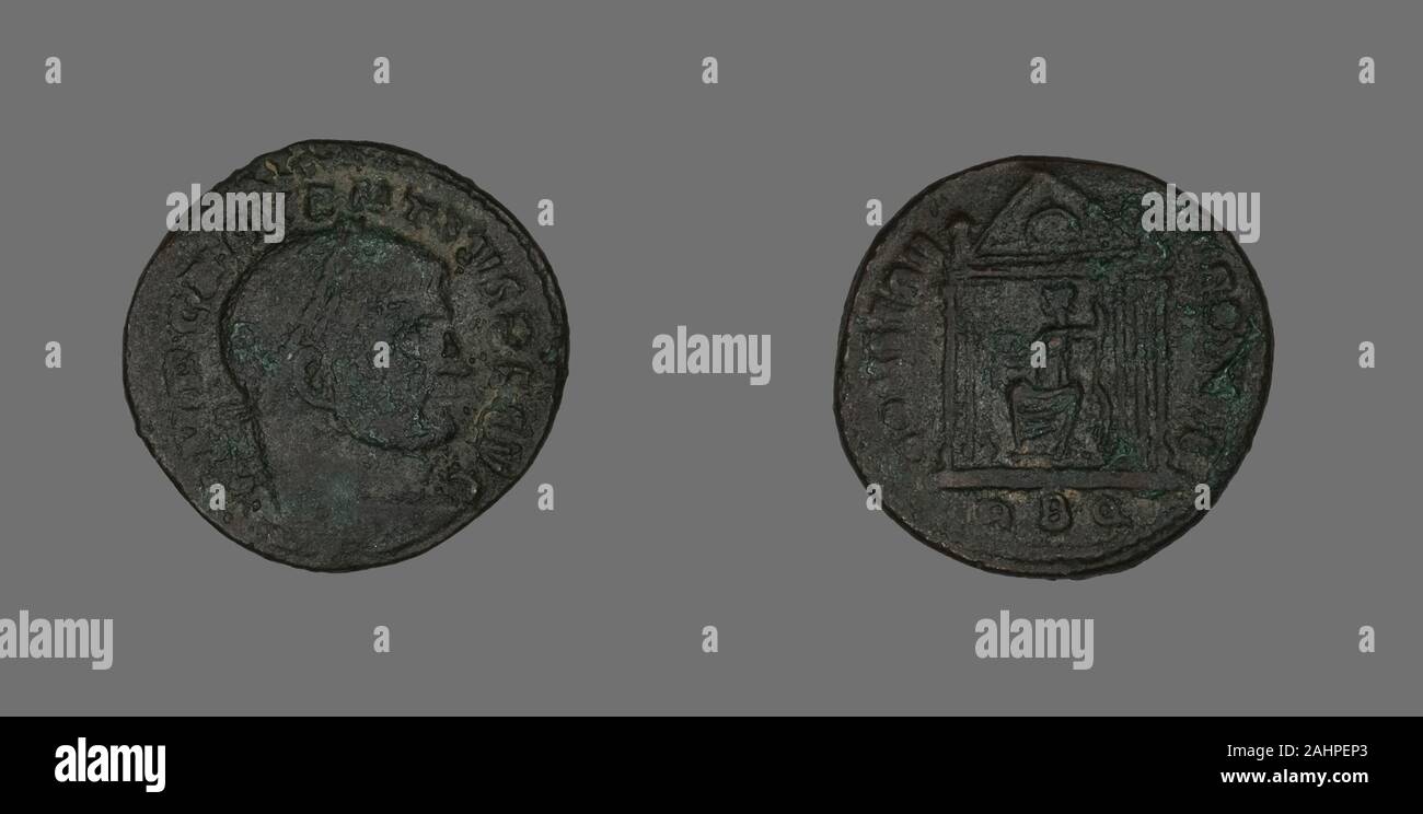 Ancient Roman. Follis (Coin) Portraying Emperor Maxentius. 308 AD–310 ...