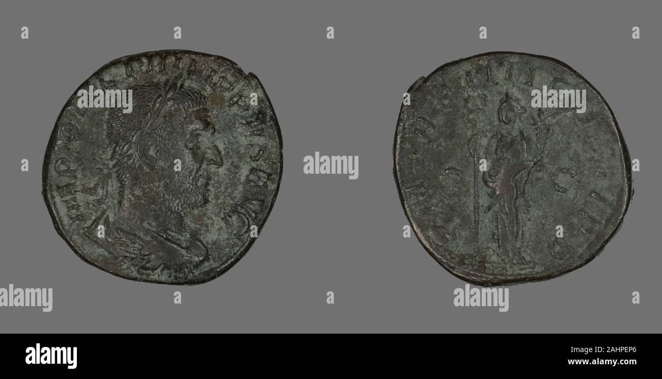 Ancient Roman. Sestertius (Coin) Portraying Philip the Arab. 247 AD ...