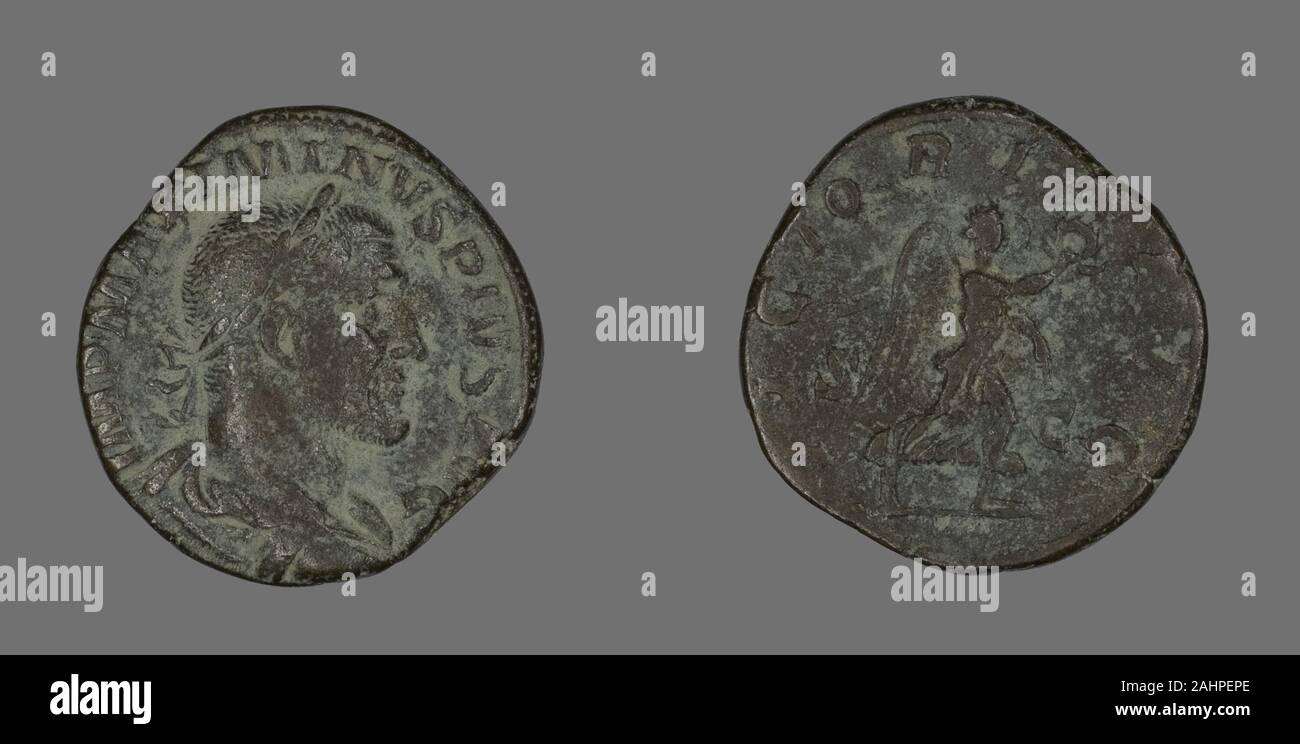 Ancient Roman. Sestertius (Coin) Portraying Emperor Maximinus. 235 AD ...