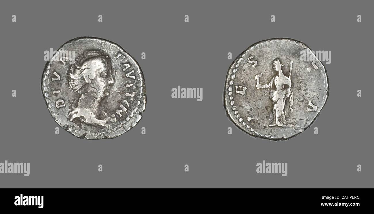 Ancient Roman. Denarius (Coin) Portraying Empress Faustina. 141 AD ...