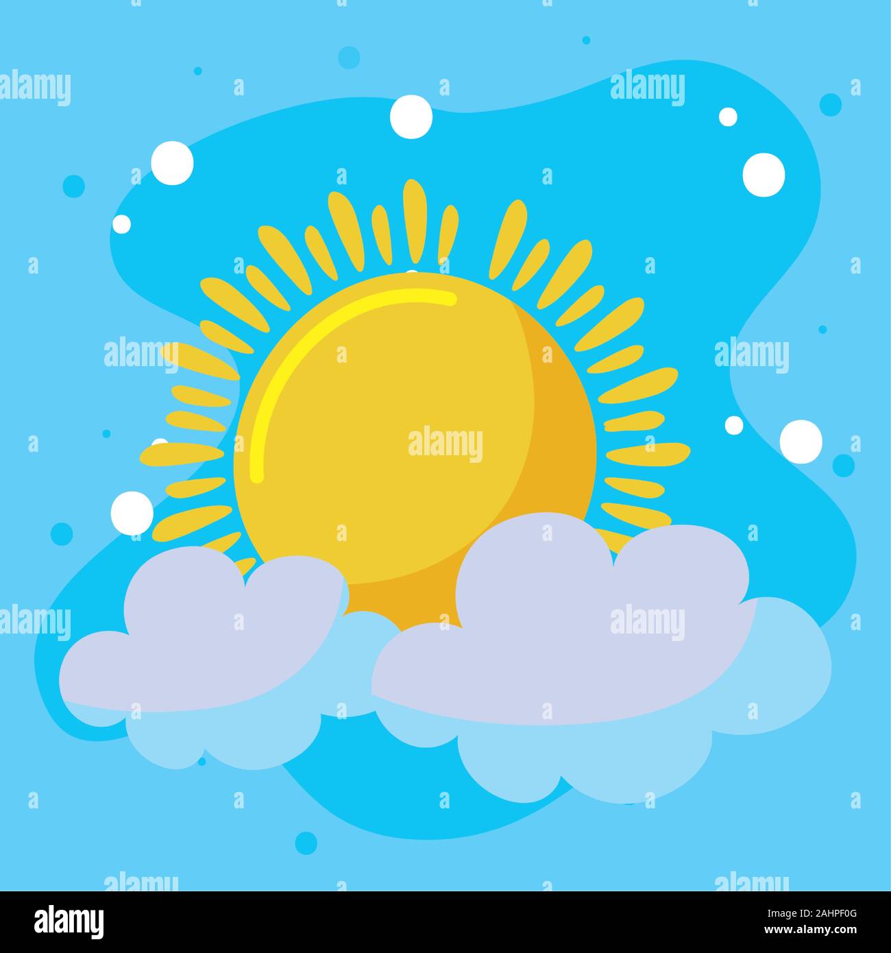 Sun and clouds design, Summer nature tropical season sunshine creative ...