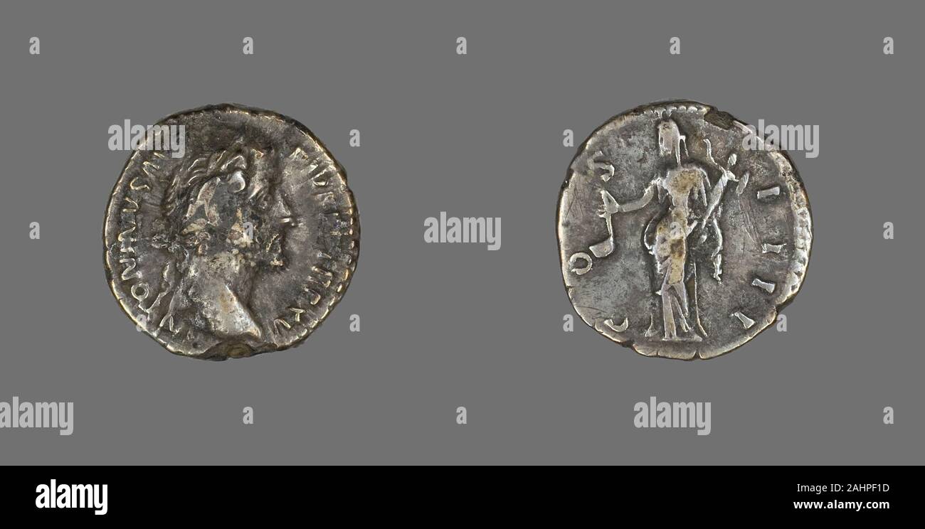 Ancient Roman. Denarius (Coin) Portraying Emperor Antoninus Pius. 151 ...