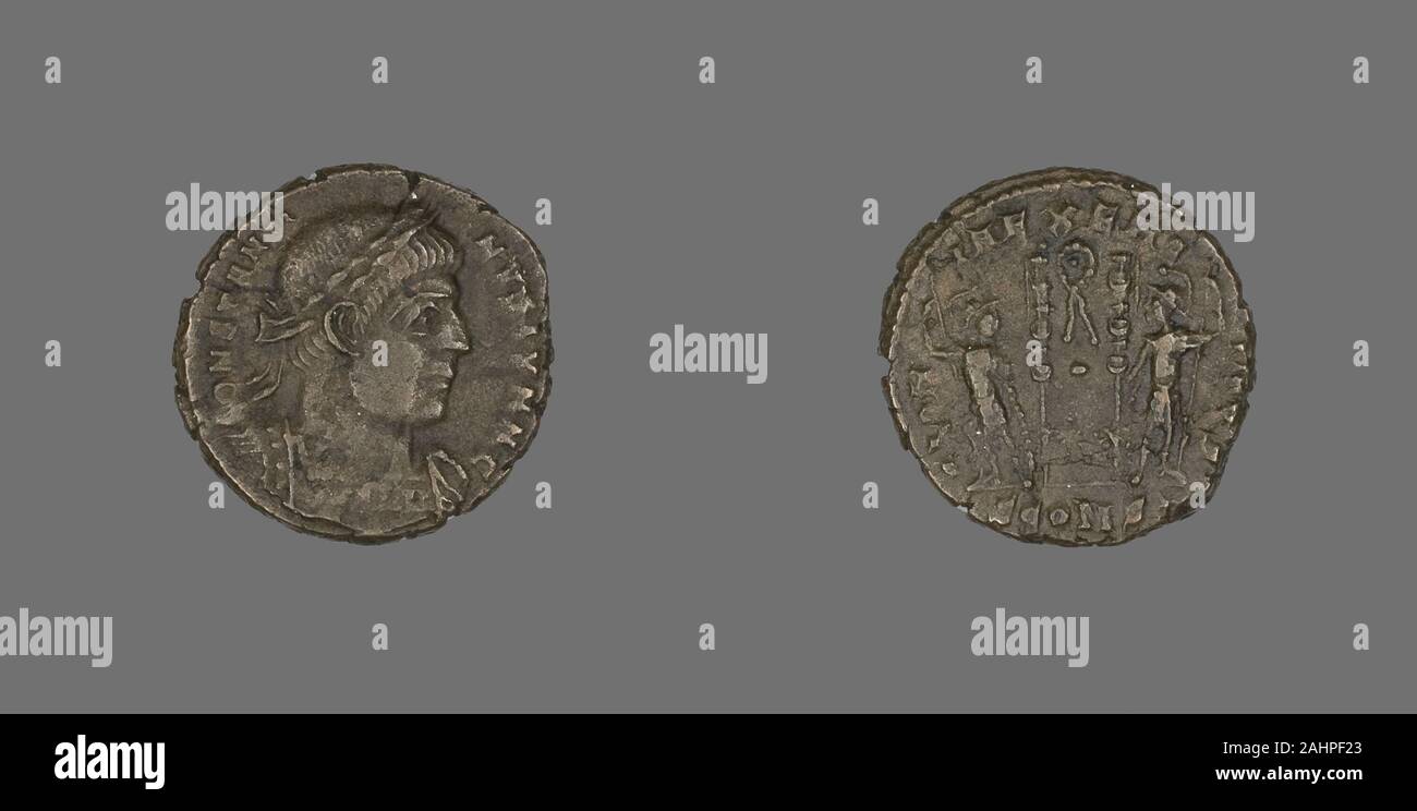 Ancient Roman. Coin Portraying Emperor Constantine II Caesar. 333 AD ...