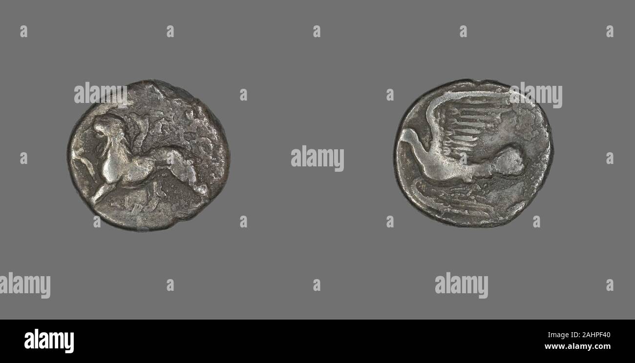 Ancient Greek. Hemidrachm (Coin) Depicting a Chimaera. 400 BC–300 BC ...