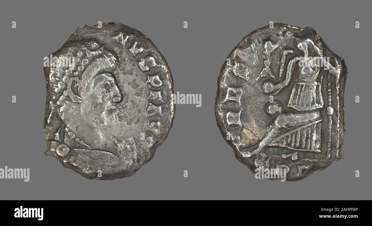 Ancient Roman. Coin Portraying an Emperor. 450 AD–499 AD. Roman Empire ...