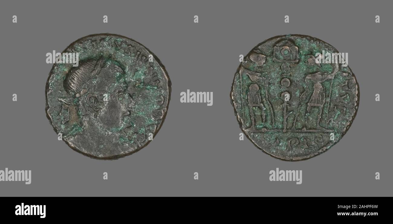 Ancient Roman. Coin Portraying Emperor Constantine II. 300 AD–337 AD ...