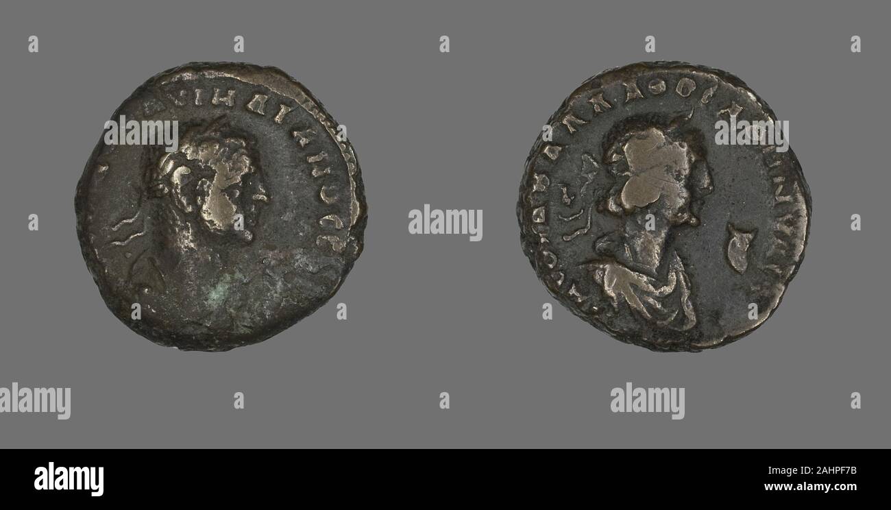 Ancient Roman. Tetradrachm (Coin) Portraying Emperor Aurelian. 270 AD ...