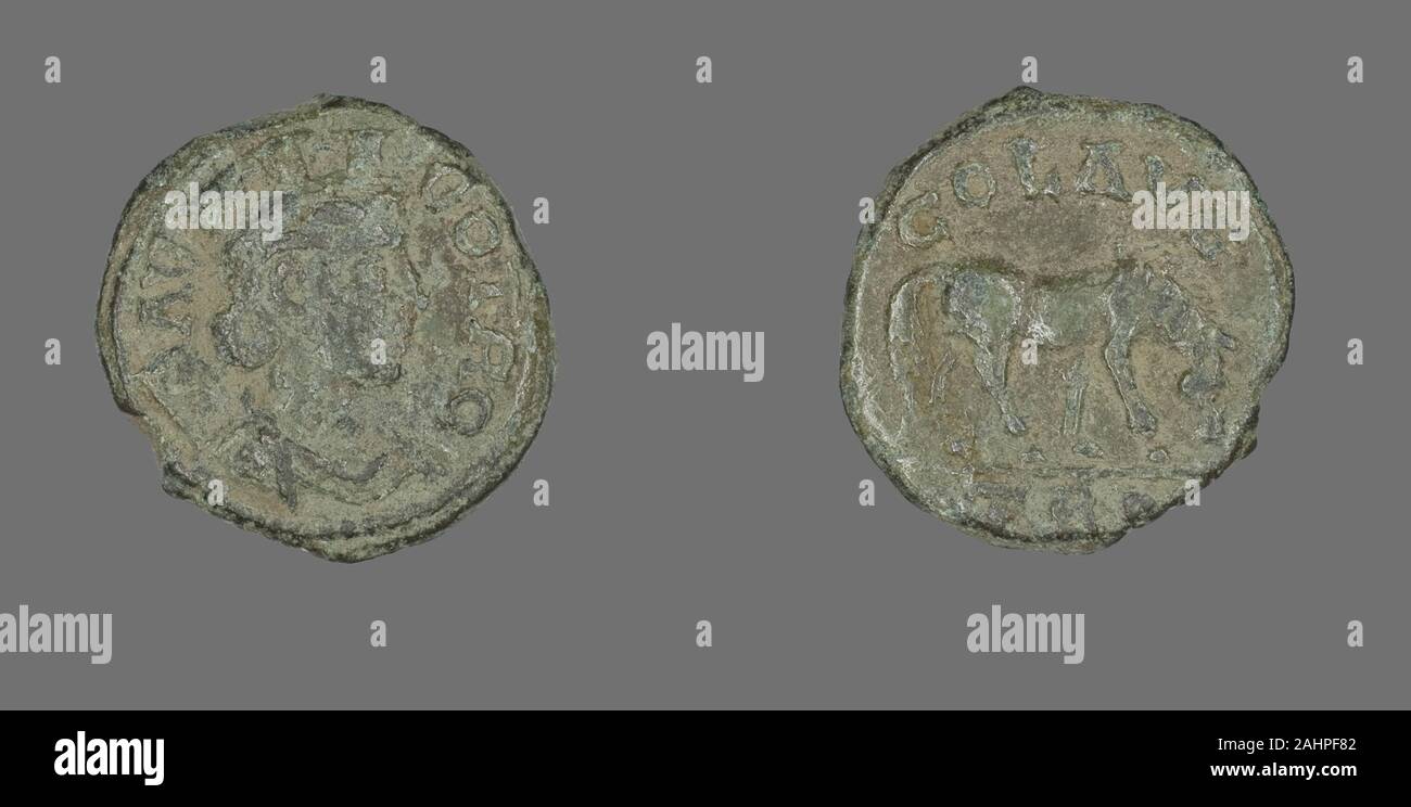 Ancient Roman. Coin Depicting Tyche. 211 AD–268 AD. Roman Empire ...