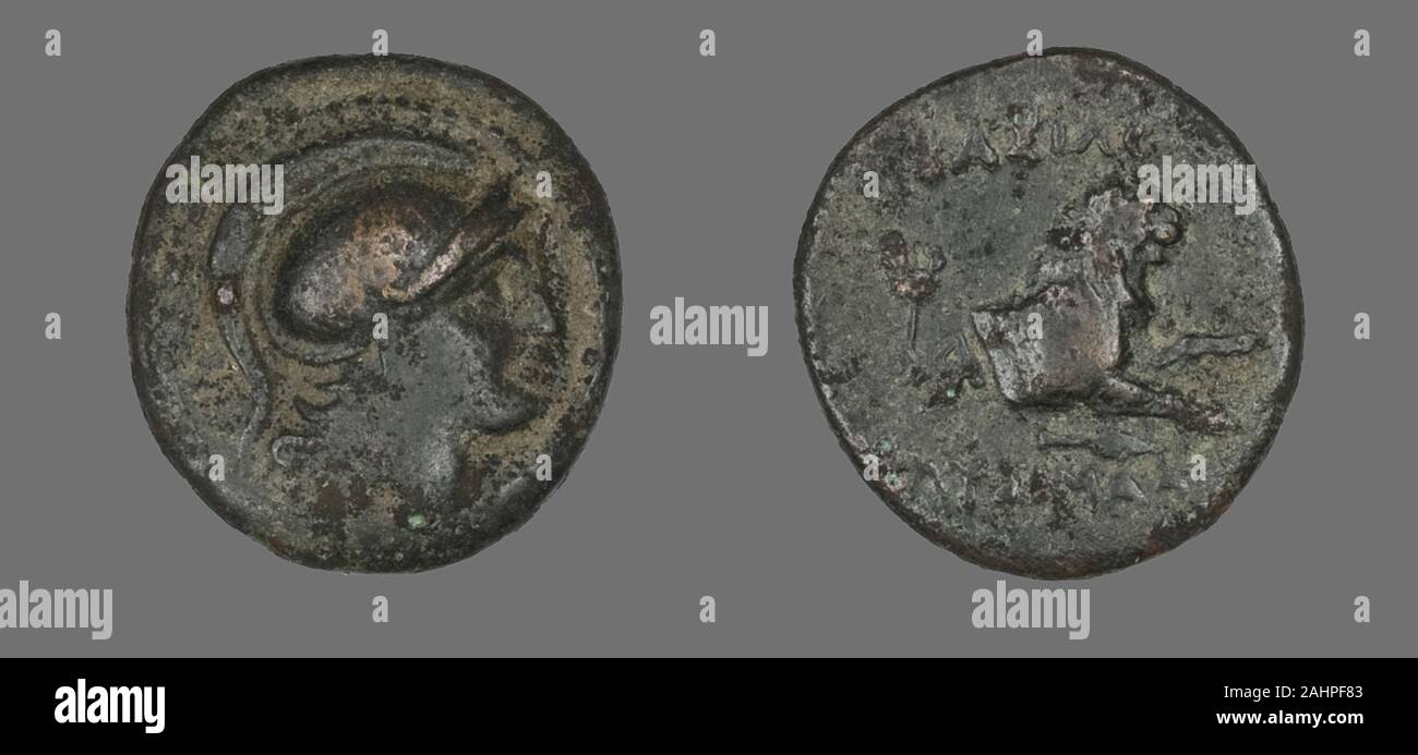 Ancient Greek. Coin Depicting the God Ares. 306 BC–281 BC. Ancient ...