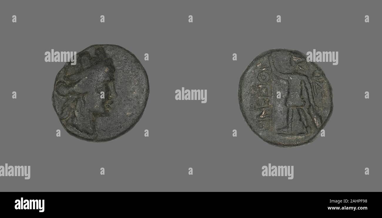 Ancient Roman. Coin Depicting the Amazon Cyme or the Goddess Tyche. 27 ...