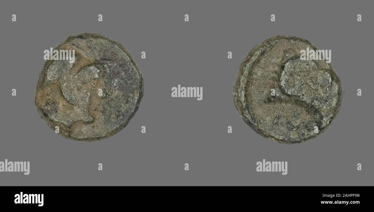 Ancient Greek. Coin Depicting the Goddess Athena. 387 BC. Ancient ...