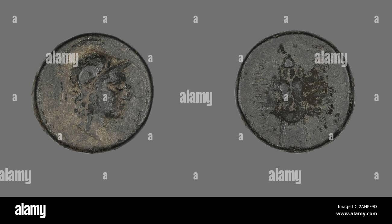 Ancient Greek. Coin Depicting the Goddess Athena. 200 BC–133 BC ...