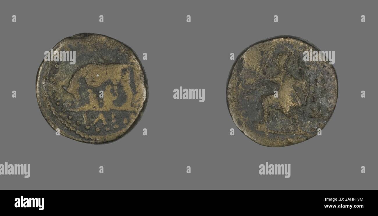 Ancient Roman. Coin Depicting a She-Wolf Nursing Romulus and Remus. 117 ...
