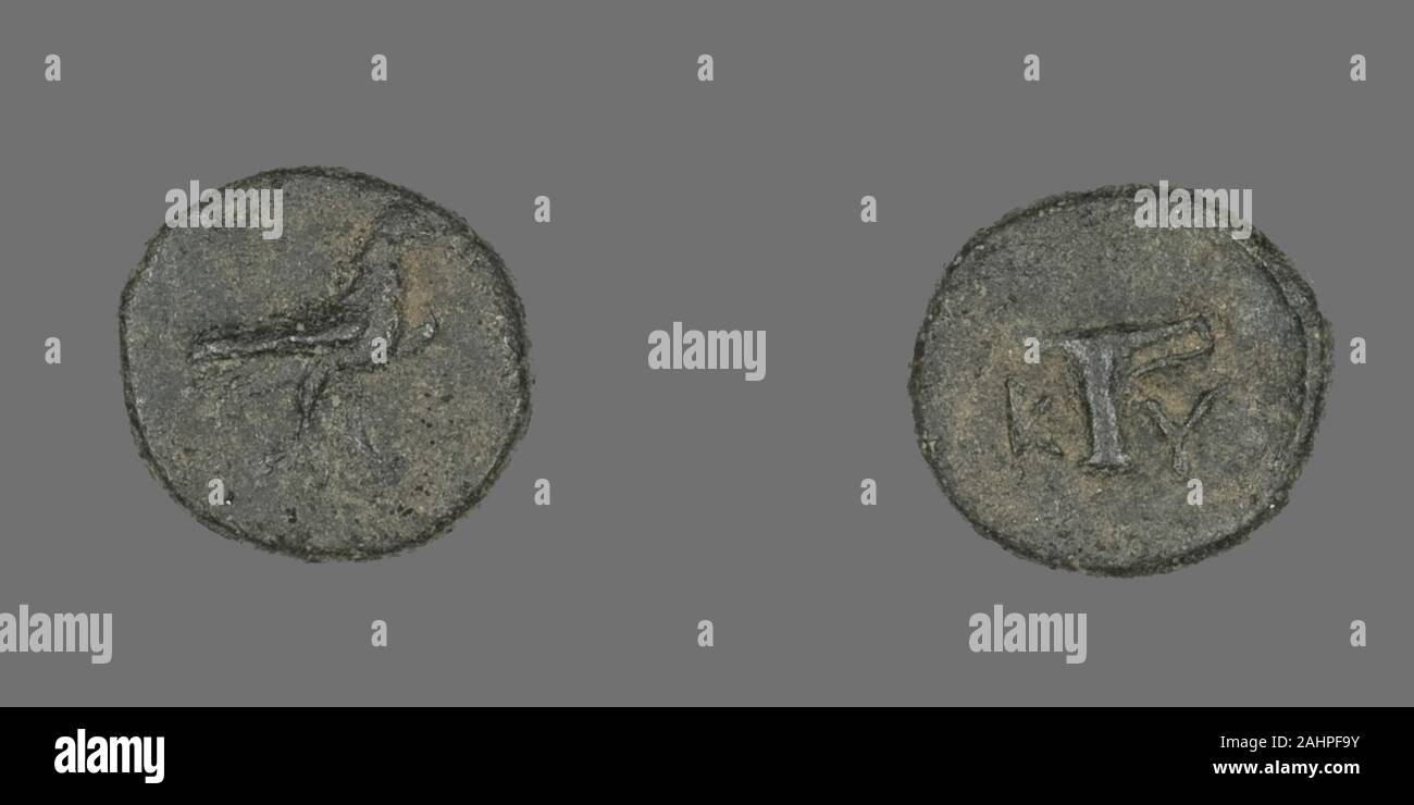 Ancient Greek. Coin Depicting an Eagle. 320 BC–250 BC. Ancient Greece ...