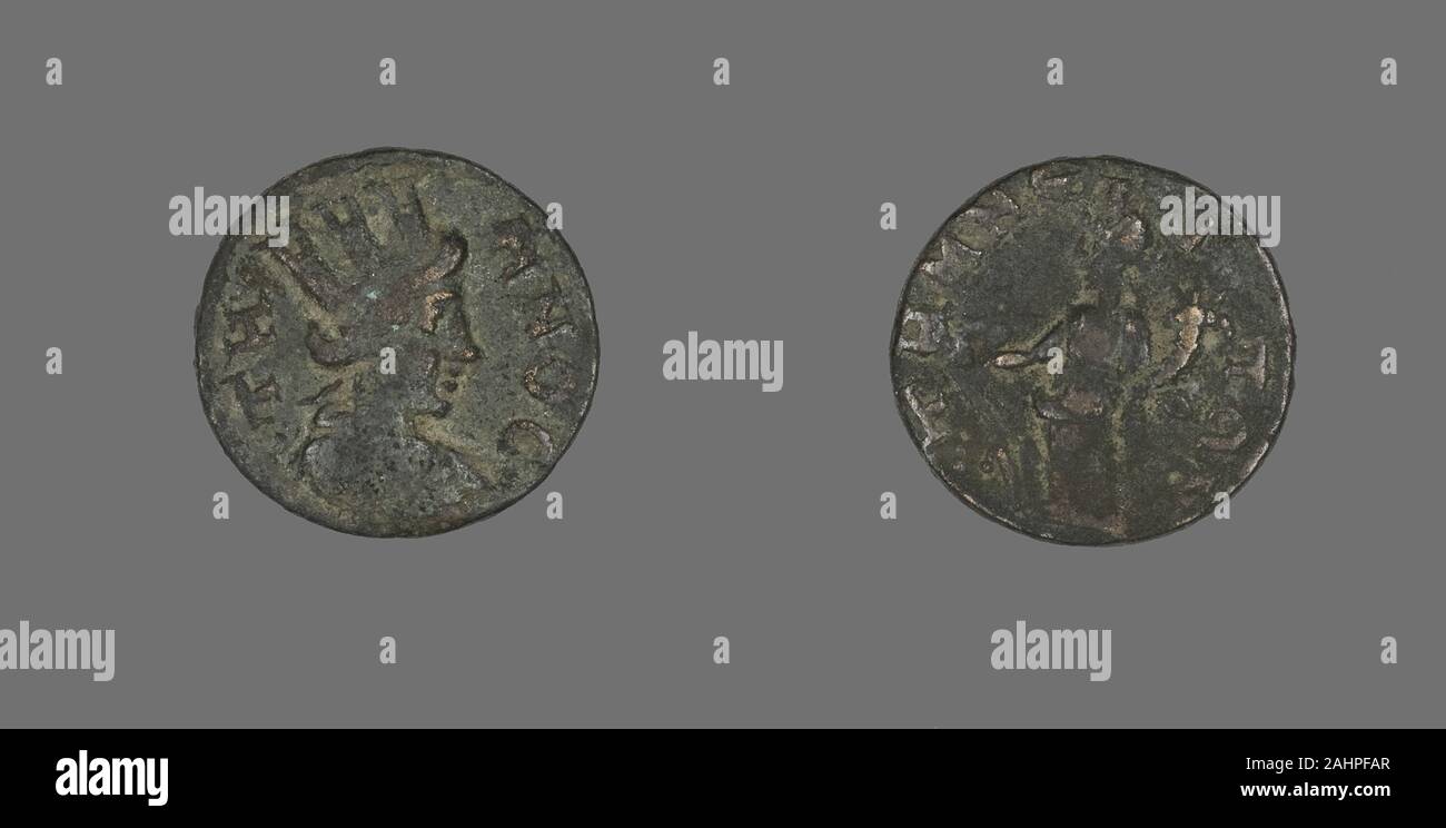 Ancient Roman. Coin Depicting the Amazon Cyme. 253 AD–268 AD. Roman ...