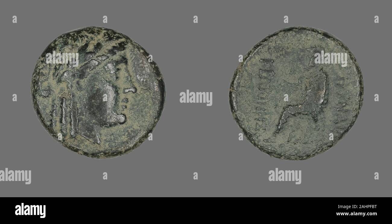 Ancient Greek. Coin Depicting the God Apollo. 200 BC–101 BC. Ancient ...
