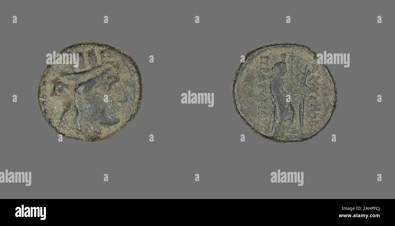 Ancient Greek. Coin Depicting the Goddess Kybele. 200 BC–101 BC. Izmir ...