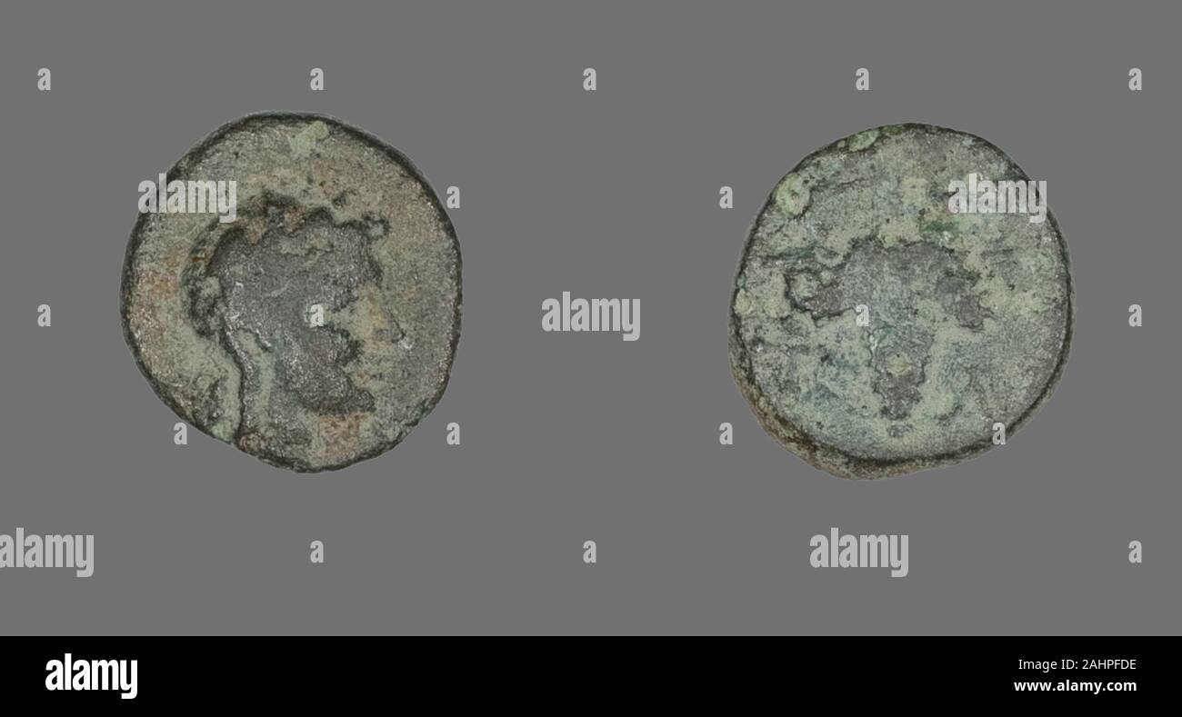 Ancient Greek. Coin Depicting the Goddess Athena. 300 BC–201 BC ...