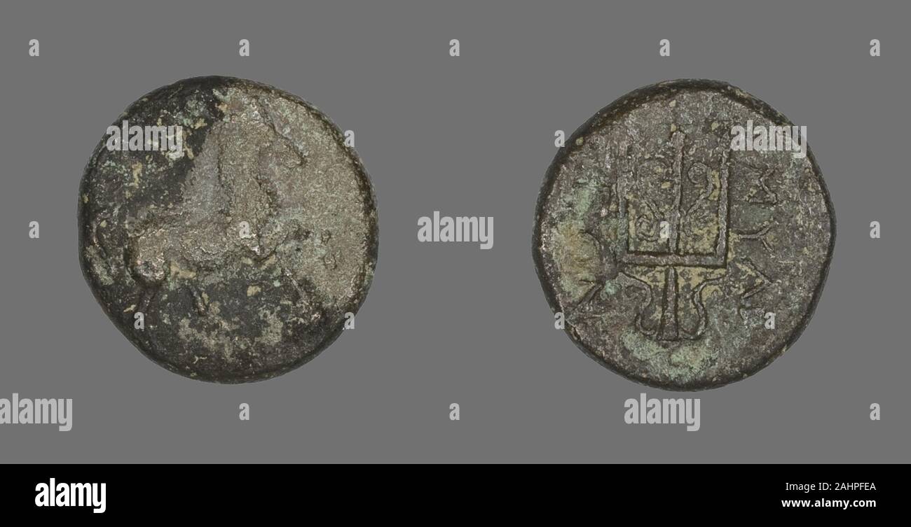 Ancient Greek. Coin Depicting a Horse. 200 BC–101 BC. Ancient Greece ...