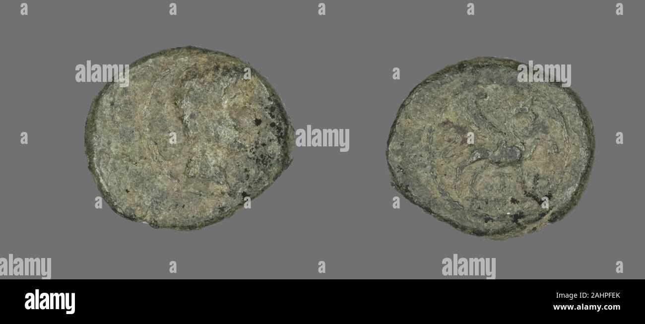 Ancient Roman. Coin Portraying Emperor Augustus. 27 BC–14 AD. Roman ...