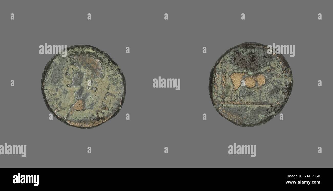 Ancient Roman. Coin Portraying Emperor Claudius. 41 AD–54 AD. Roman ...