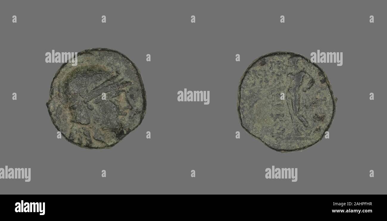 Ancient Greek. Coin Depicting the Goddess Athena. 246 BC–226 BC ...
