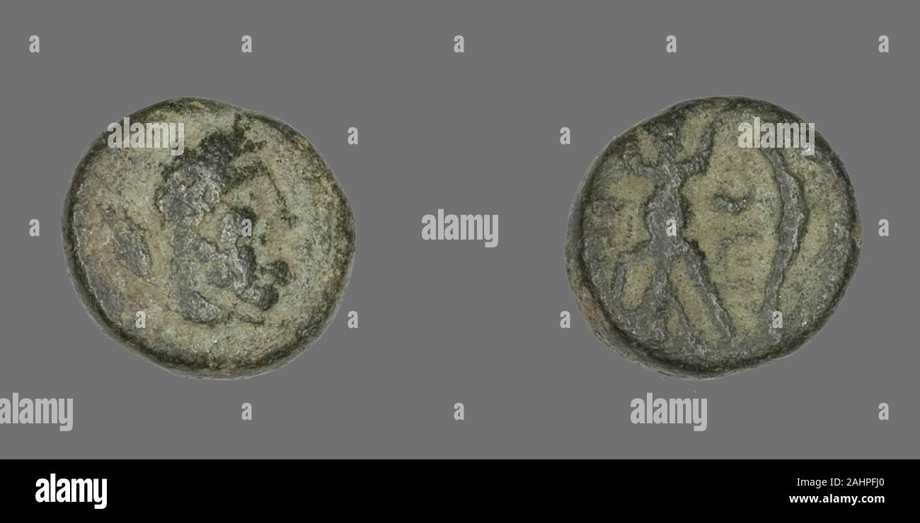 Ancient Greek. Coin Depicting the Hero Herakles. 200 BC–1 BC. Ancient ...